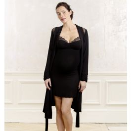 CACHE COEUR - Negligee Serenity noir - Bellyfashion.nl